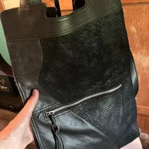 Lucky Brand | Bags | Lucky Brand Abbey Road Snake Black Crossbody ...